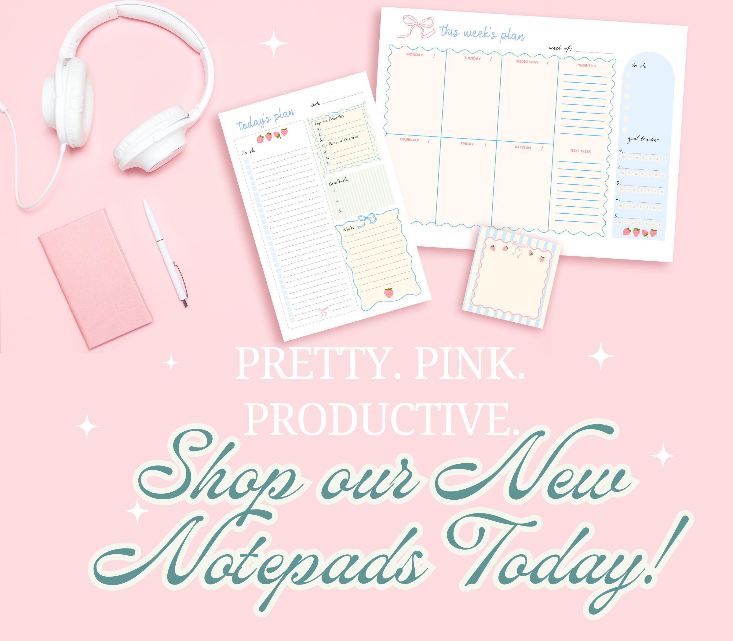 notepad design aesthetic